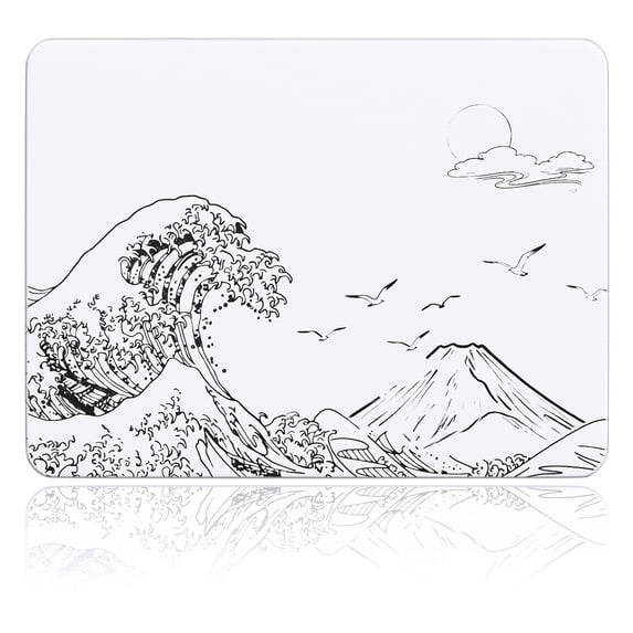 ATTACK SHARK CM05SE Glass Gaming Mouse Pad,16.14x12.20 in Tempered ...