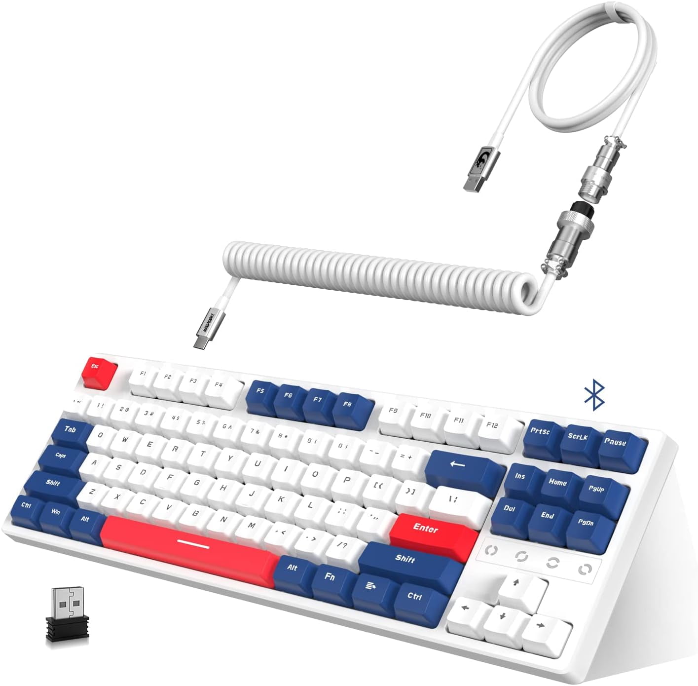 ATTACK SHARK Gaming Keyboard 2.4G/BT5.0/USB-C Cable,Hot-swap Tactile ...