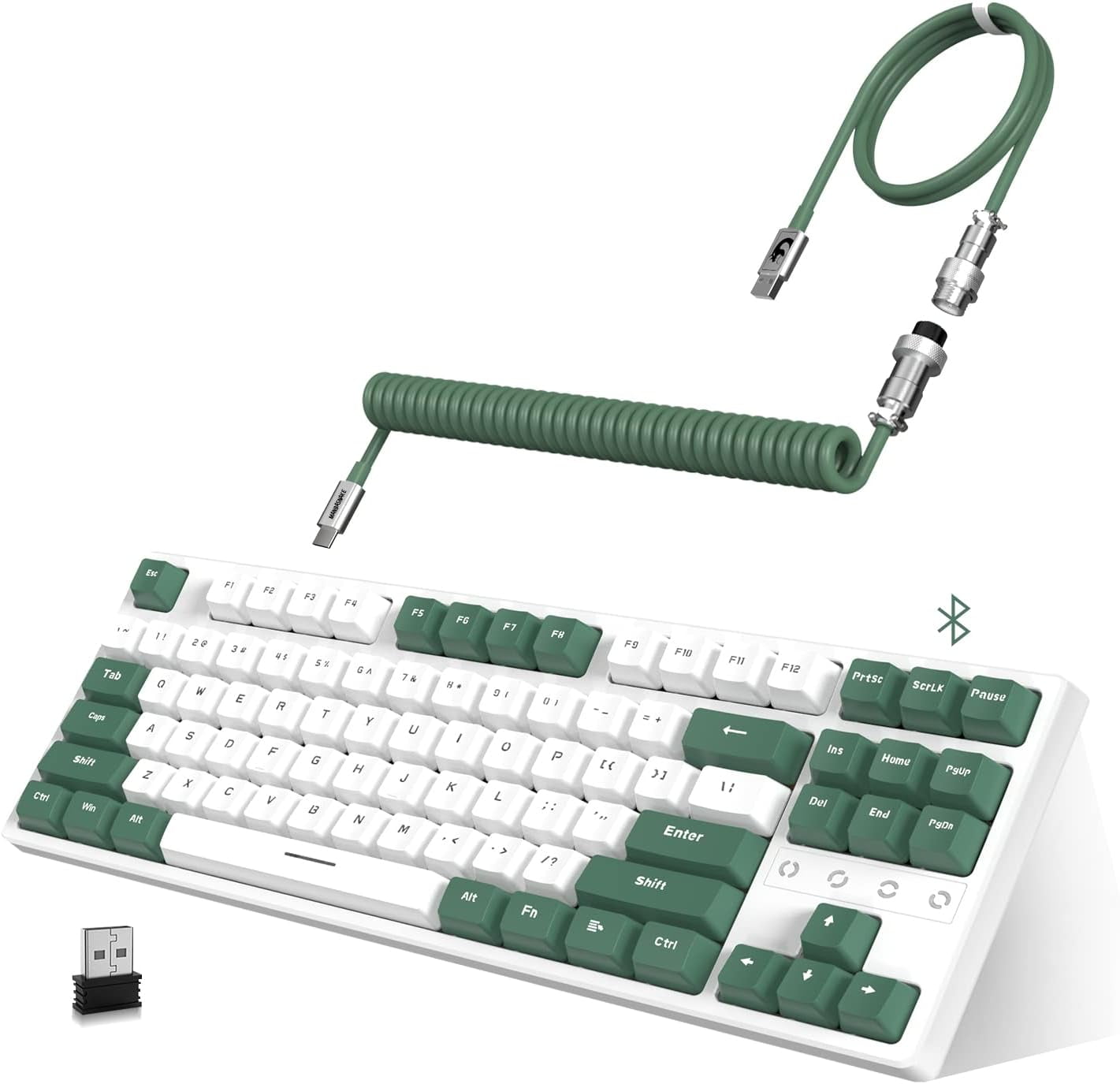 ATTACK SHARK Gaming Keyboard 2.4G/BT5.0/USB-C Cable,Hot-swap Tactile ...
