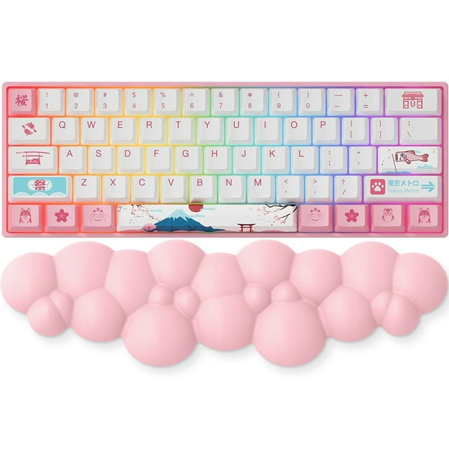 ATTACK SHARK Gaming Keyboard Wrist Rest Pad,Memory Foam Keyboard Palm ...