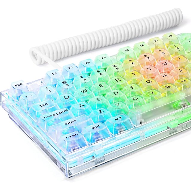 ATTACK SHARK Hot-swap Mechanical Gaming Keyboard&Coiled Cable,RGB,OSA ...