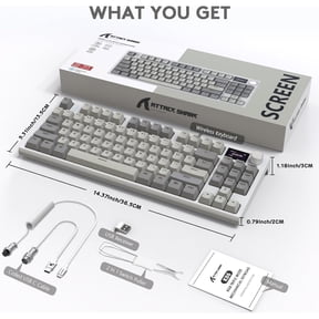 ATTACK SHARK X85 Wireless Mechanical Keyboard 75% Gasket-mounted ...