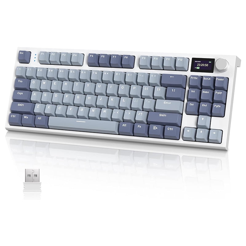 ATTACK SHARK K86 Wireless Mechanical Keyboard 75% with TFT Color ...