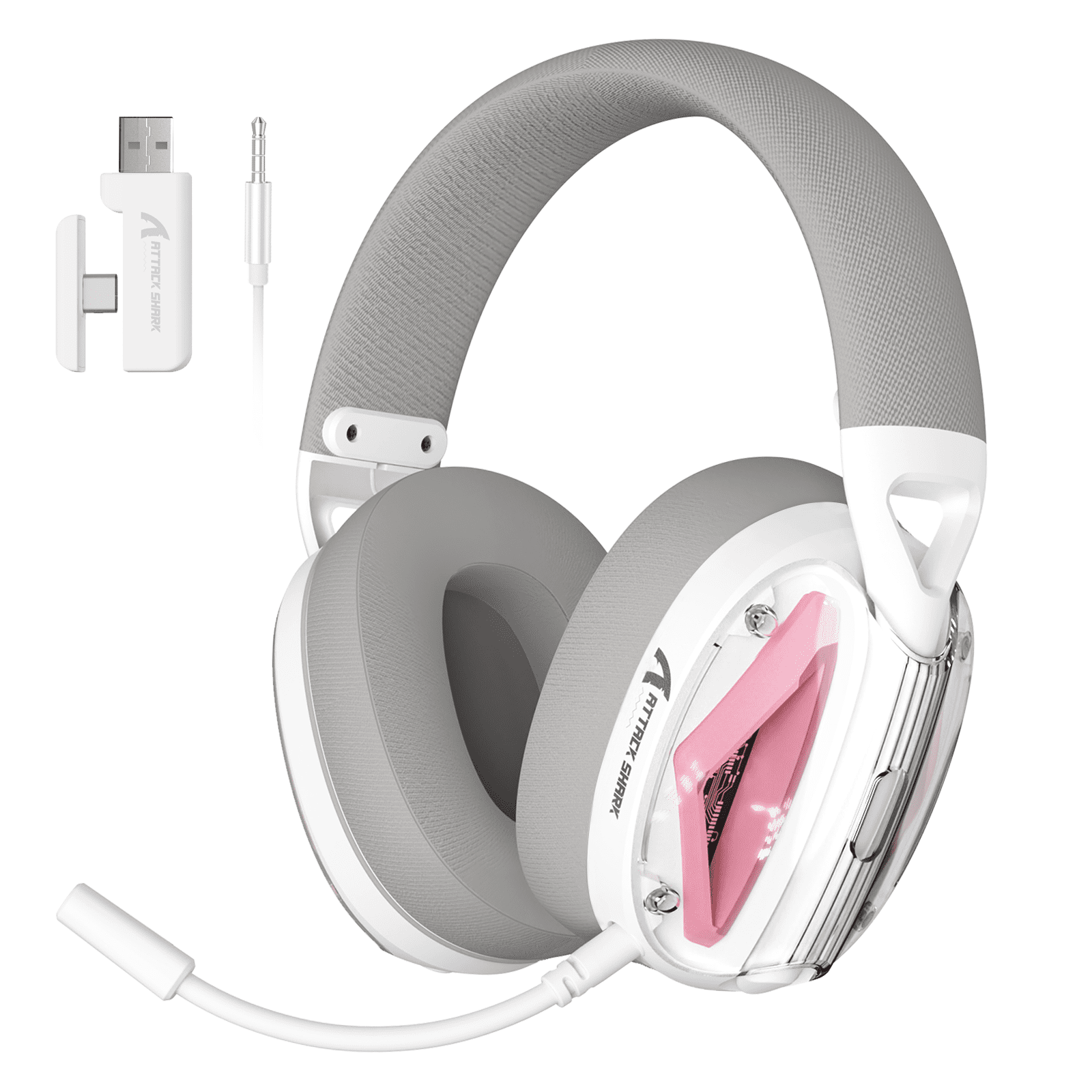 ATTACK SHARK L60 Ultra-Light Tri-Mode Gaming Headset Ultra-Light Tri ...