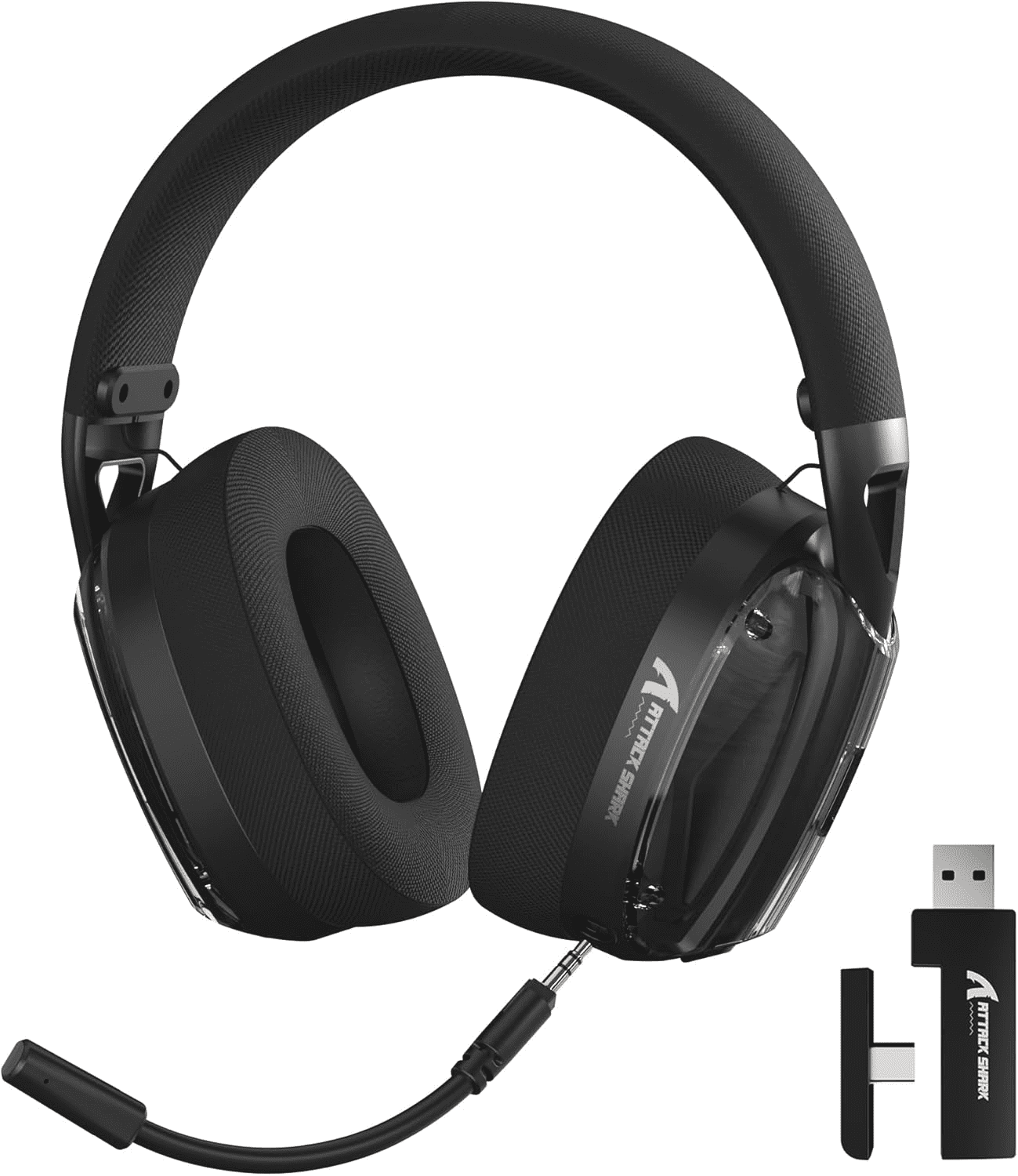 ATTACK SHARK L60 Wireless Over-Ear Gaming Headset,40mm Drivers ...