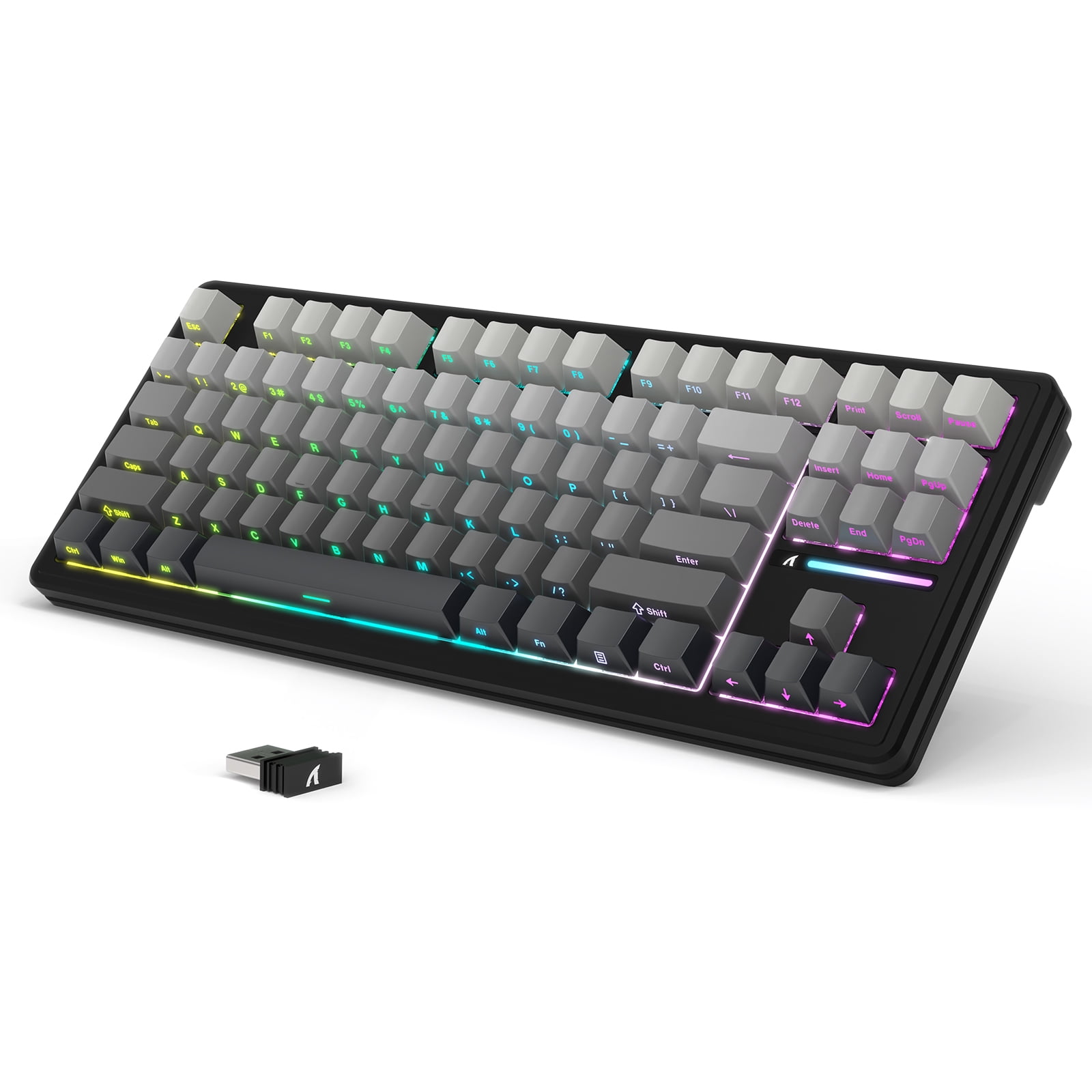 ATTACK SHARK M87PRO TKL Wireless Mechanical Gaming Keyboard, BT5.0/2.4G ...