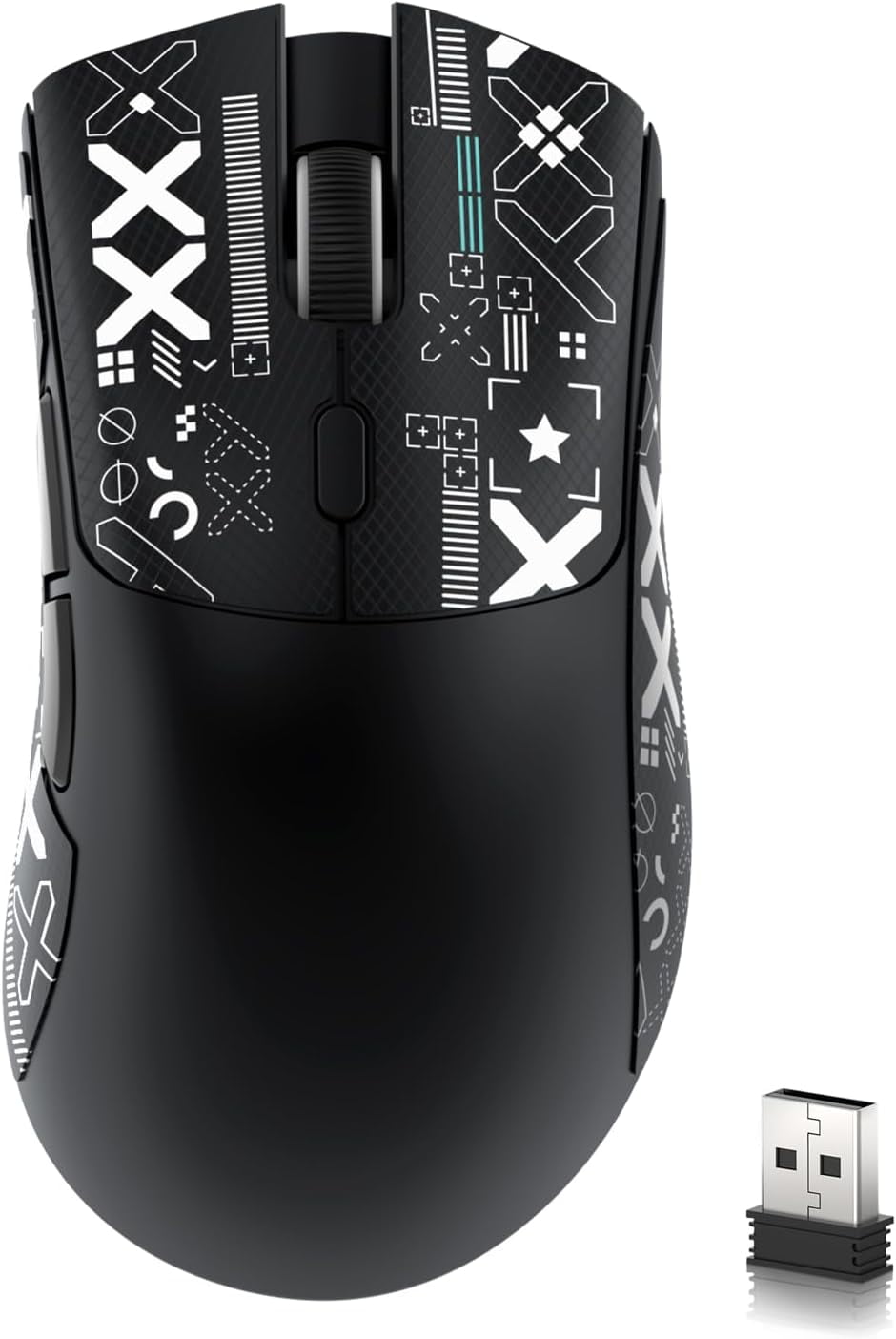 ATTACK SHARK R1 59g SUPERLIGHT Gaming Mouse with Tape, PixArt PAW3311 Gaming Sensor, BT/2.4G ...