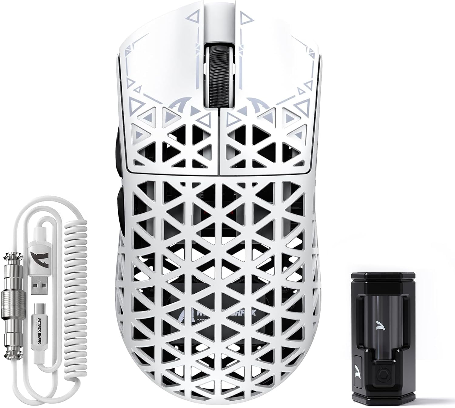 ATTACK SHARK R5 Ultra Carbon Fiber 8000Hz Wireless Gaming Mouse, 39g ...