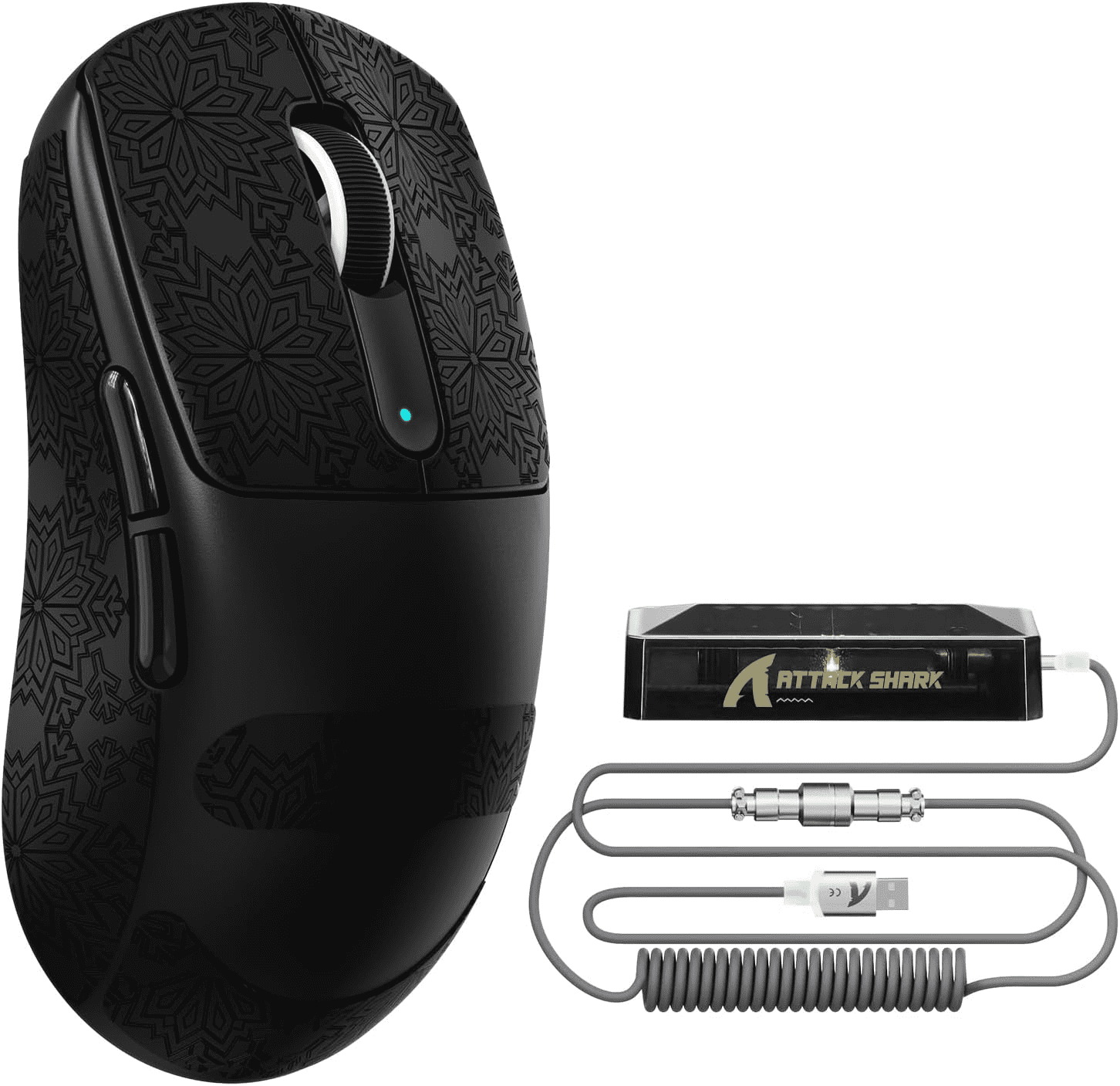 ATTACK SHARK V5 Wireless Gaming Mouse 55g Ultra-Lightweight PAW3950MAX ...