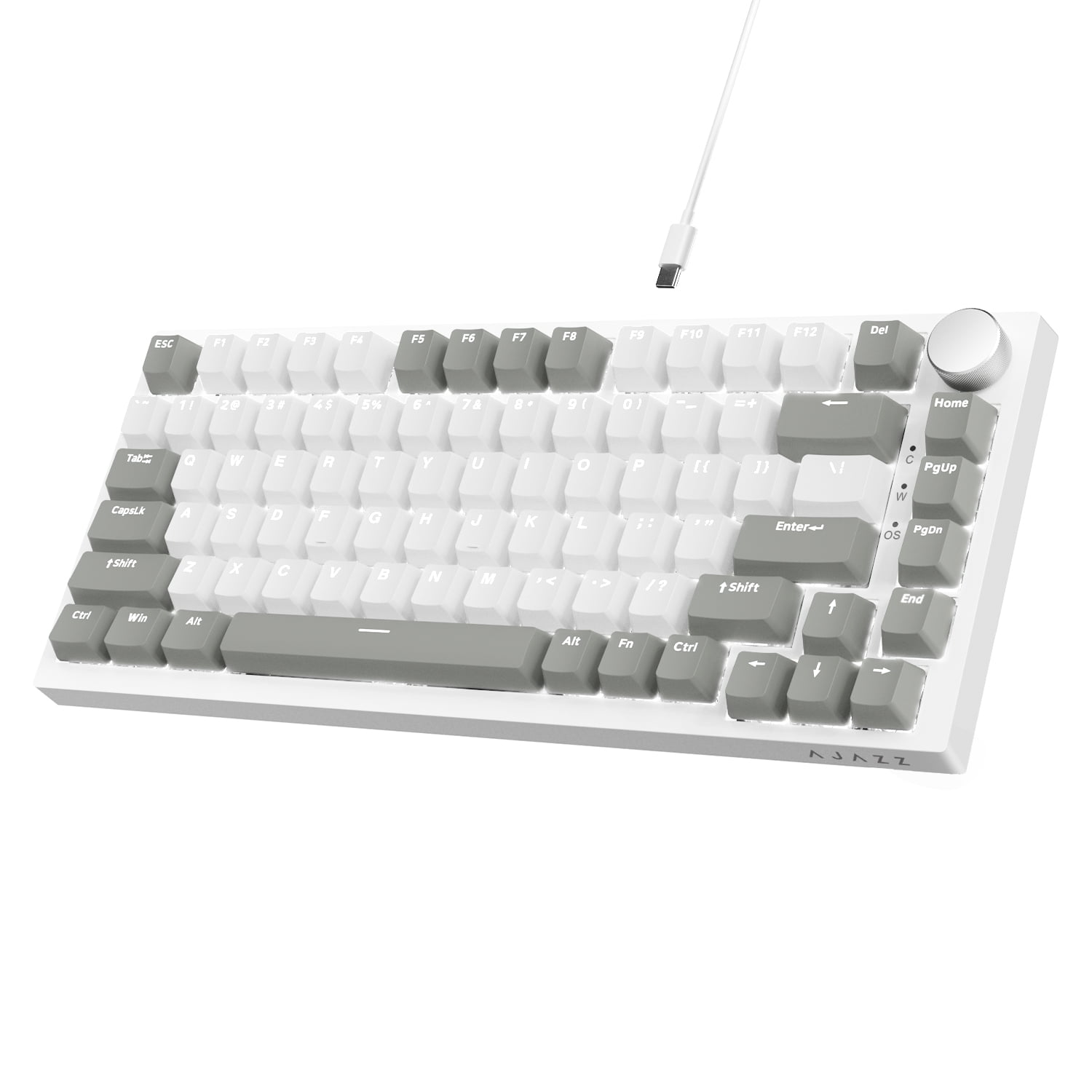 ATTACK SHARK X Ajazz AK820 Hot Swappable Mechanical Keyboard 75% Percent,TLK Custom Wired ...