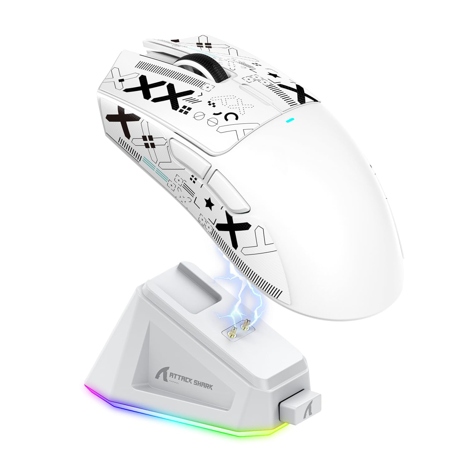 ATTACK SHARK X11 Gaming Mouse with Magnetic Charging Dock, PixArt ...