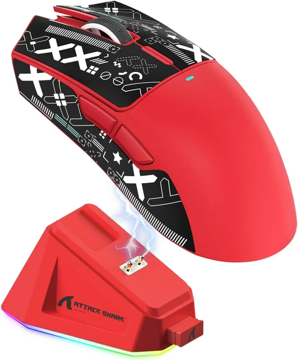 ATTACK SHARK X11 Wireless Gaming Mouse Charging Dock PixArt PAW3311 ...