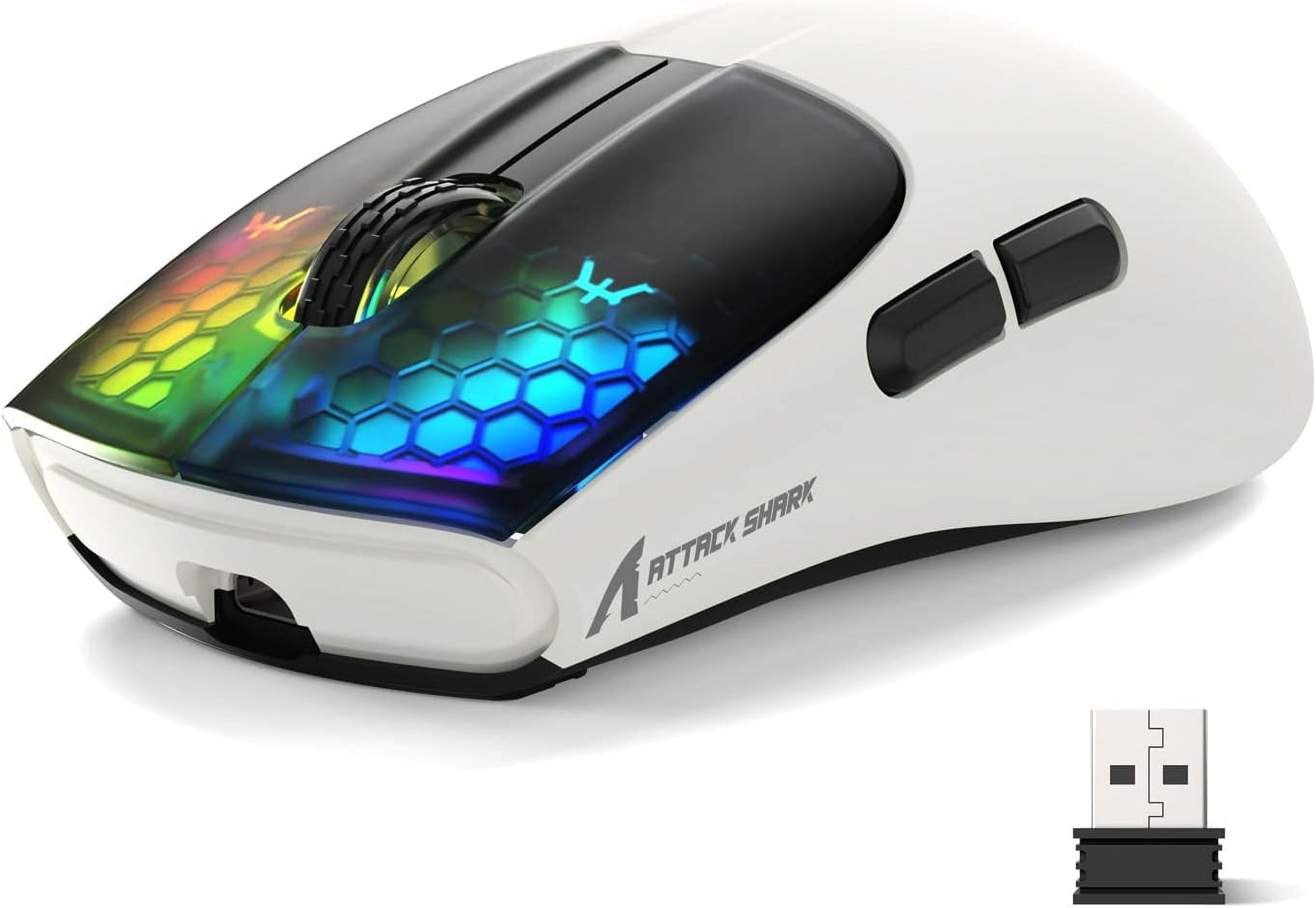 ATTACK SHARK X5 Wireless Gaming Mouse with Tri-Modes BT 5.1/2.4Ghz/USB ...