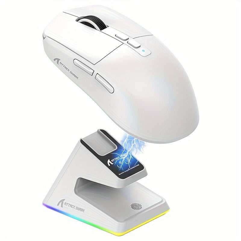 ATTACK SHARK X6 49g SUPERLIGHT Mouse with Magnetic Charging Dock ...