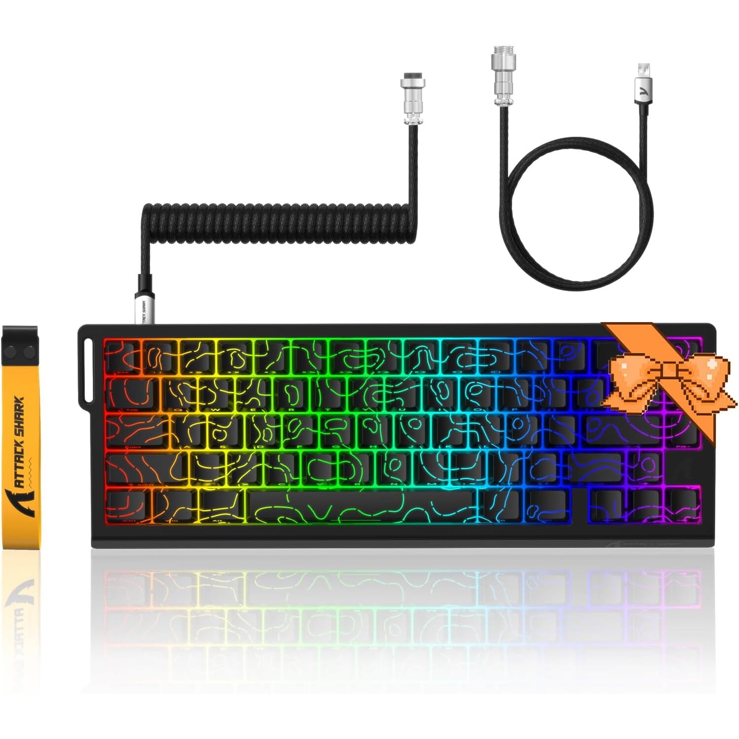 ATTACK SHARK X68 HE Rapid Trigger Keyboard Magnetic Switch with C01PRO ...