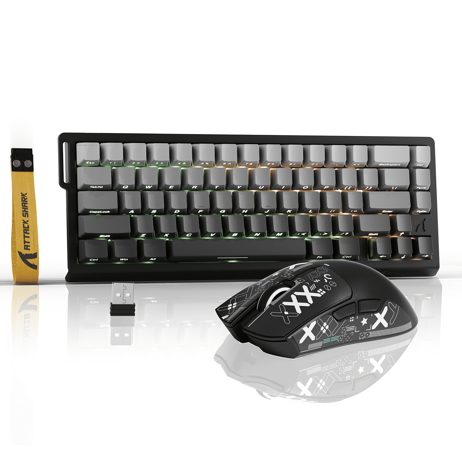 ATTACK SHARK X68HE PRO Rapid Trigger Wireless Gaming Keyboard and X11 ...
