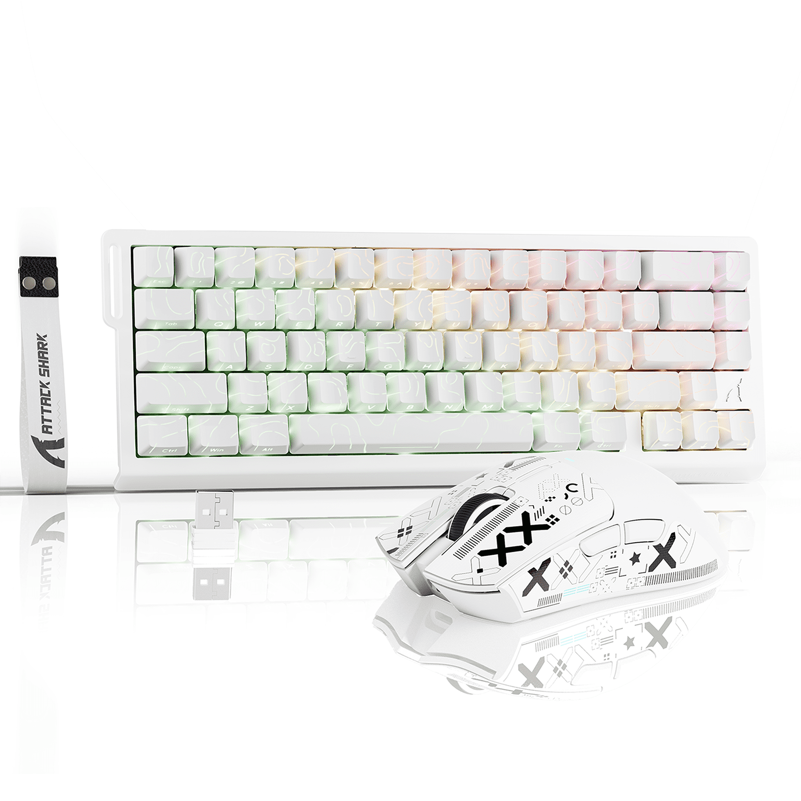 ATTACK SHARK X68HE PRO Rapid Trigger Wireless Gaming Keyboard and X11 ...