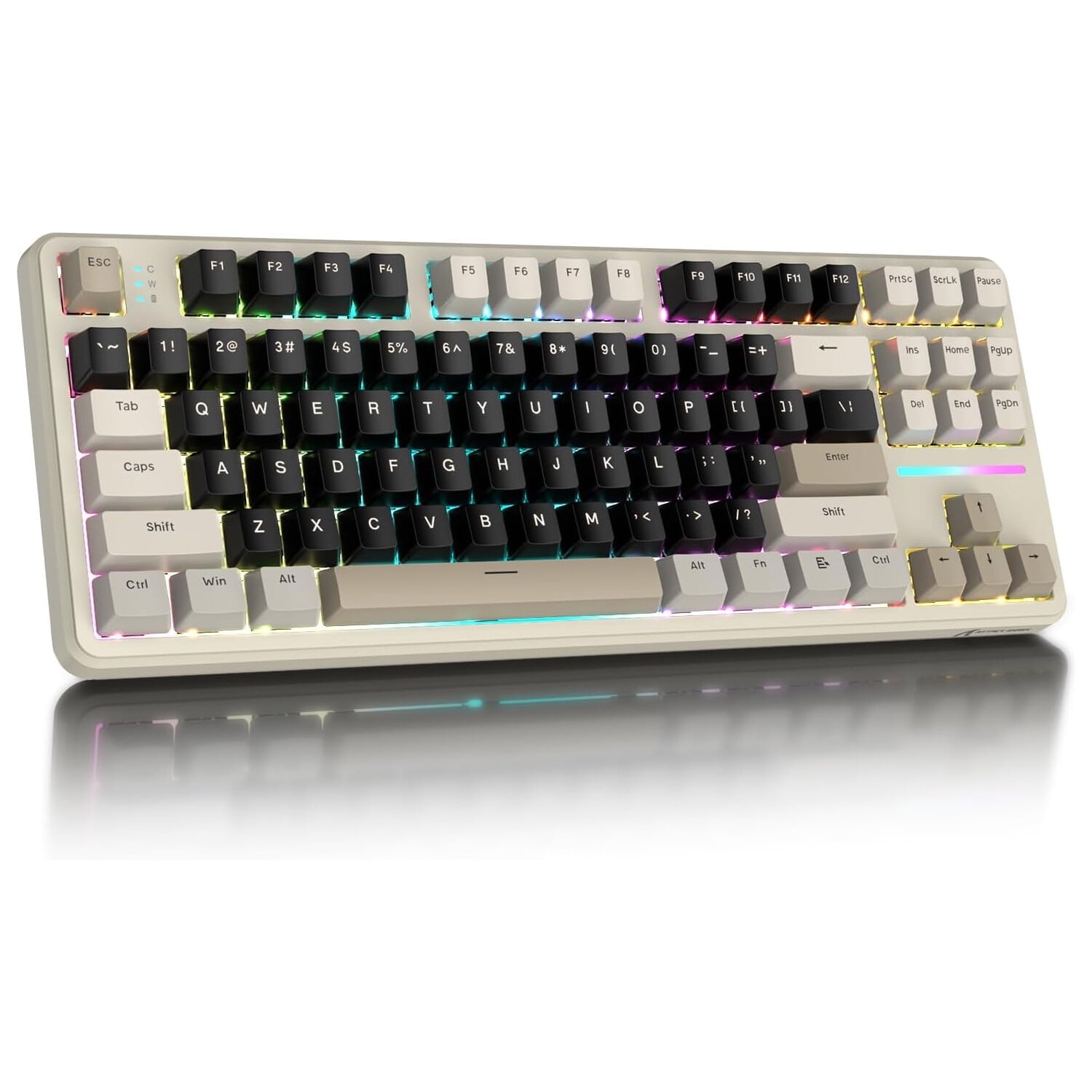 ATTACK SHARK X87 80% Wireless Mechanical Keyboard, BT5.0/2.4G/USB-C Hot-Swap Gasket Gaming ...