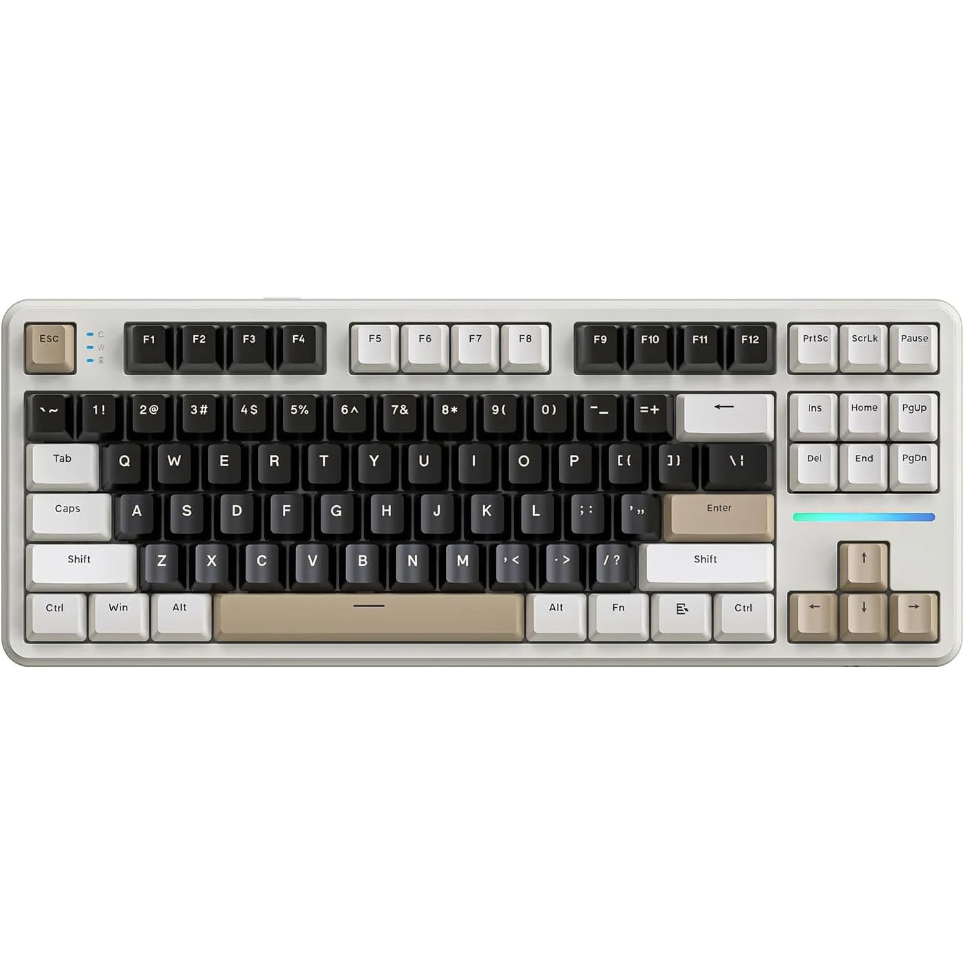 ATTACK SHARK X87 Wireless Mechanical Keyboard,75% TKL Custom Hot Swappable Keyboard,Gasket Mount ...