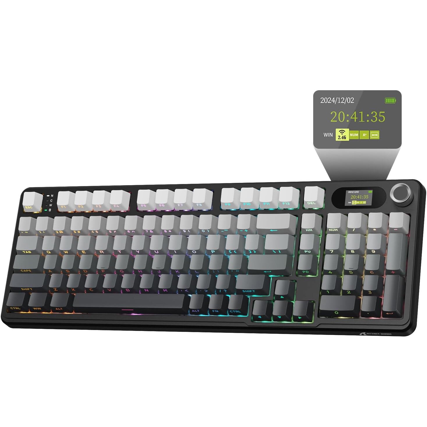 ATTACK SHARK X98PRO Wireless Gaming Keyboard, 99 Keys Wireless ...