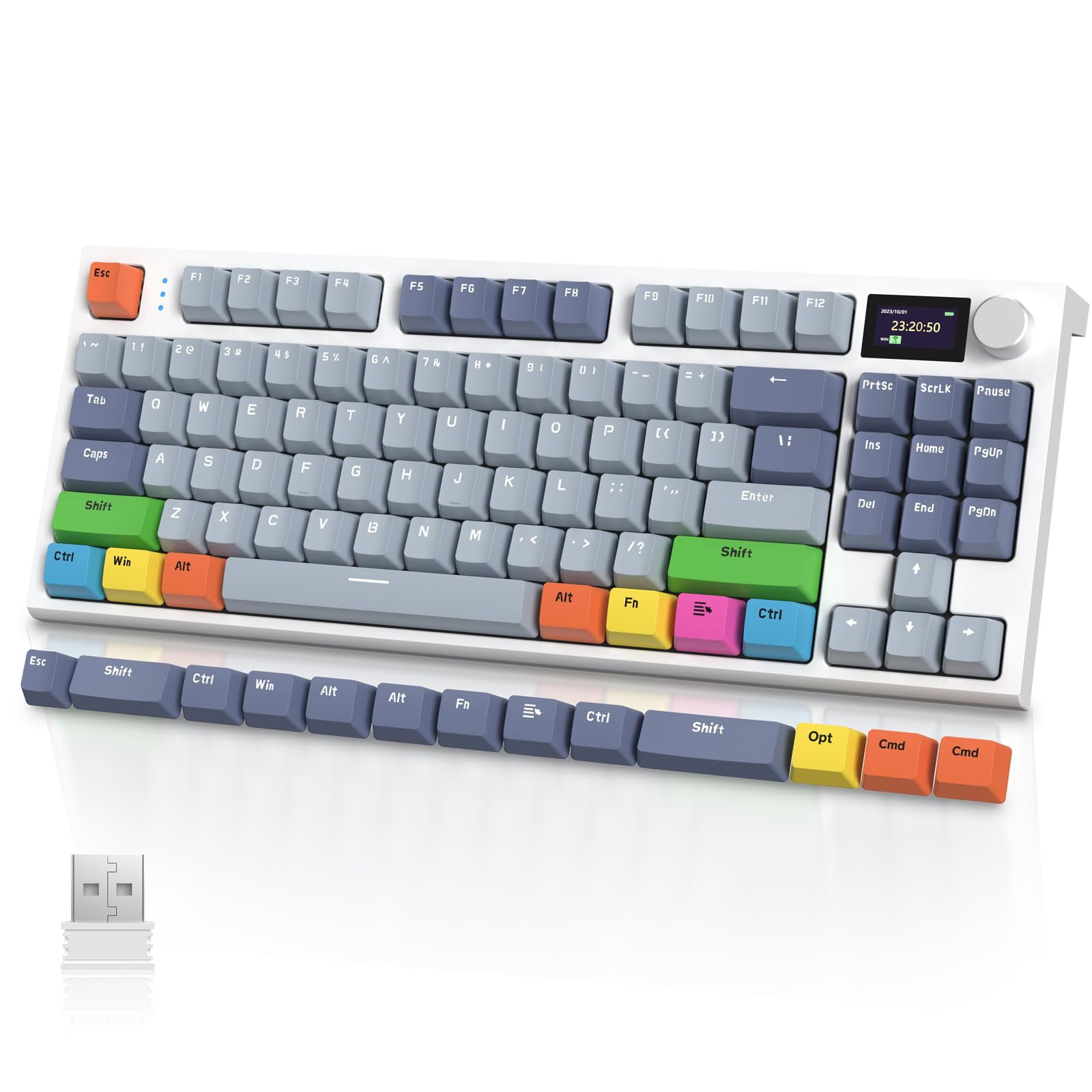 ATTACK SHARKR K86 Wireless Mechanical Keyboard Apex Pro TKL 75%, 2.4G ...