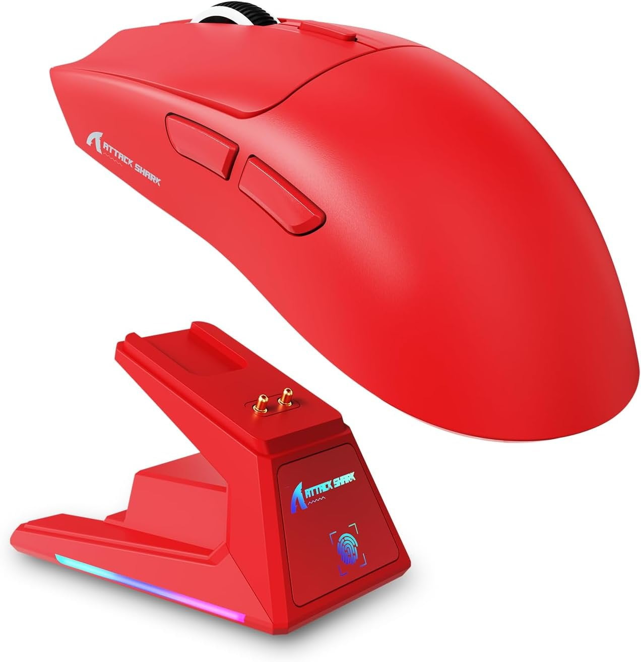 ATTACK X1 Gaming with Dock, PAW3395 Sensor Up to 40K DPI,53g Light Tri ...