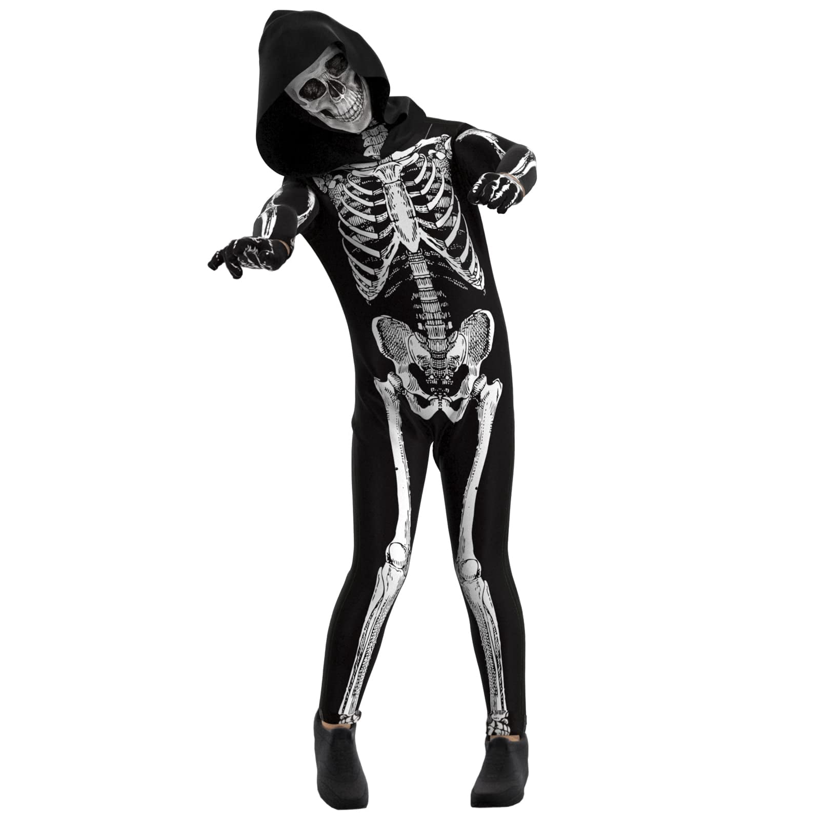 ATTBEA Unisex Jumpsuit - Scary Black and White Halloween Jumpsuit ...