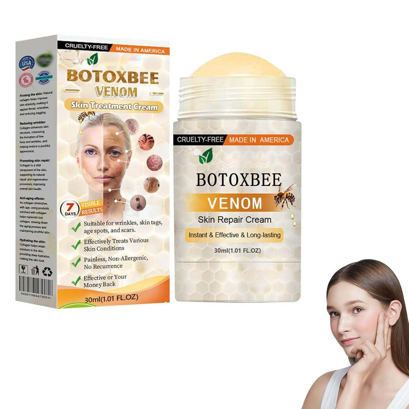 ATTDX BeÂ®e VenÂ®om Firming Serum Stick, Apis Venom Bo_tox Re_moval Cream, Hydrating, Natural ...