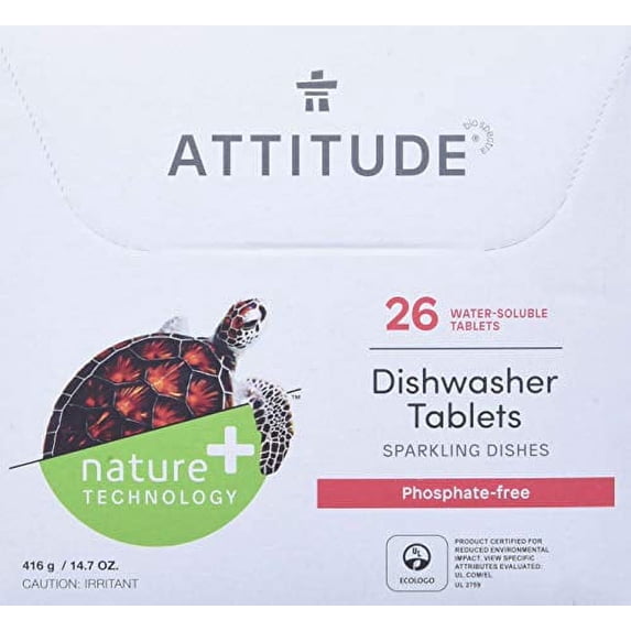 ATTITUDE Automatic Dishwasher Detergent, Earth-Safe and Hypoallergenic ...
