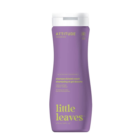 ATTITUDE, Little Leaves Shampoo & Body Wash, 16 fl oz, Vanilla & Pear ...