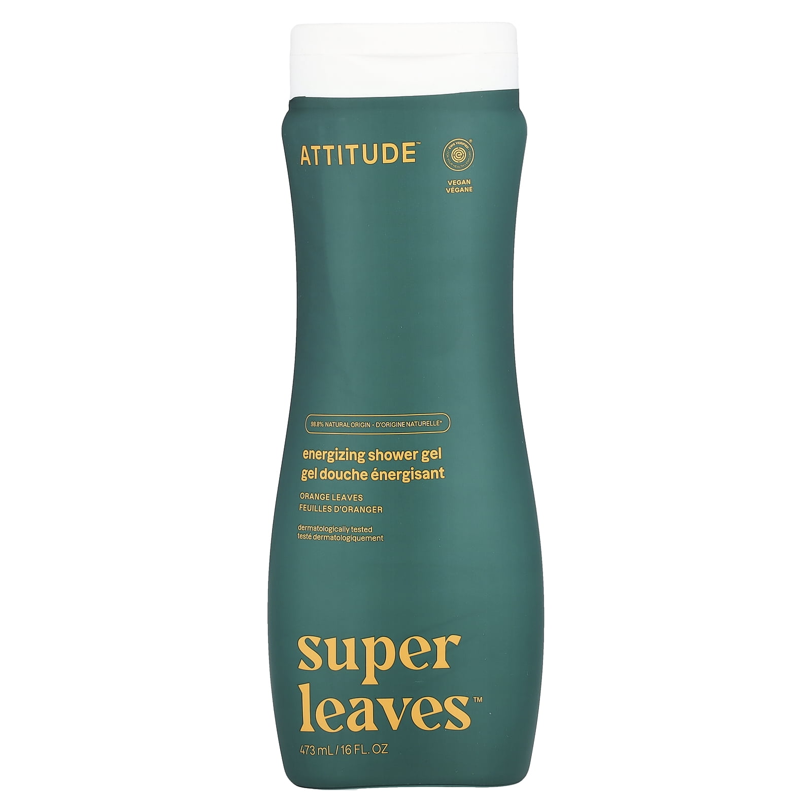 ATTITUDE Super Leaves Energizing Shower Gel, Orange Leaves, 16 fl oz ...