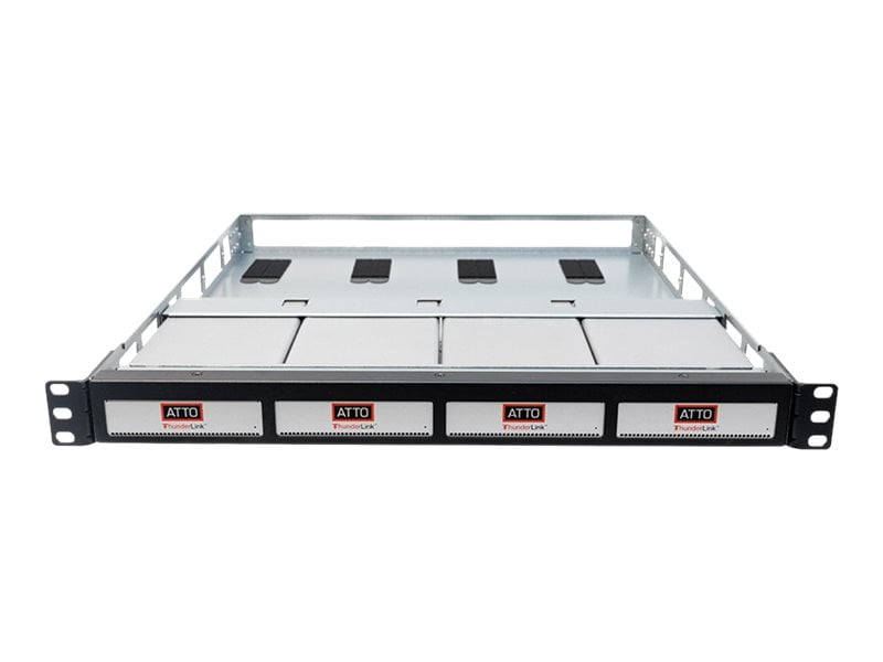 ATTO ThunderRack - Network device rack mount shelf - 1U - 19" - Walmart.com