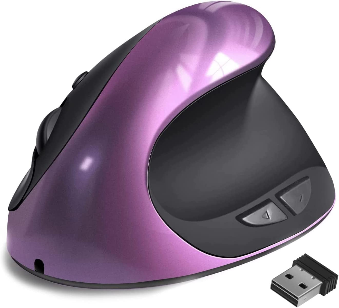 ATTOE Ergonomic Mouse,Rechargeable Small Vertical Mouse with 6 Buttons ...