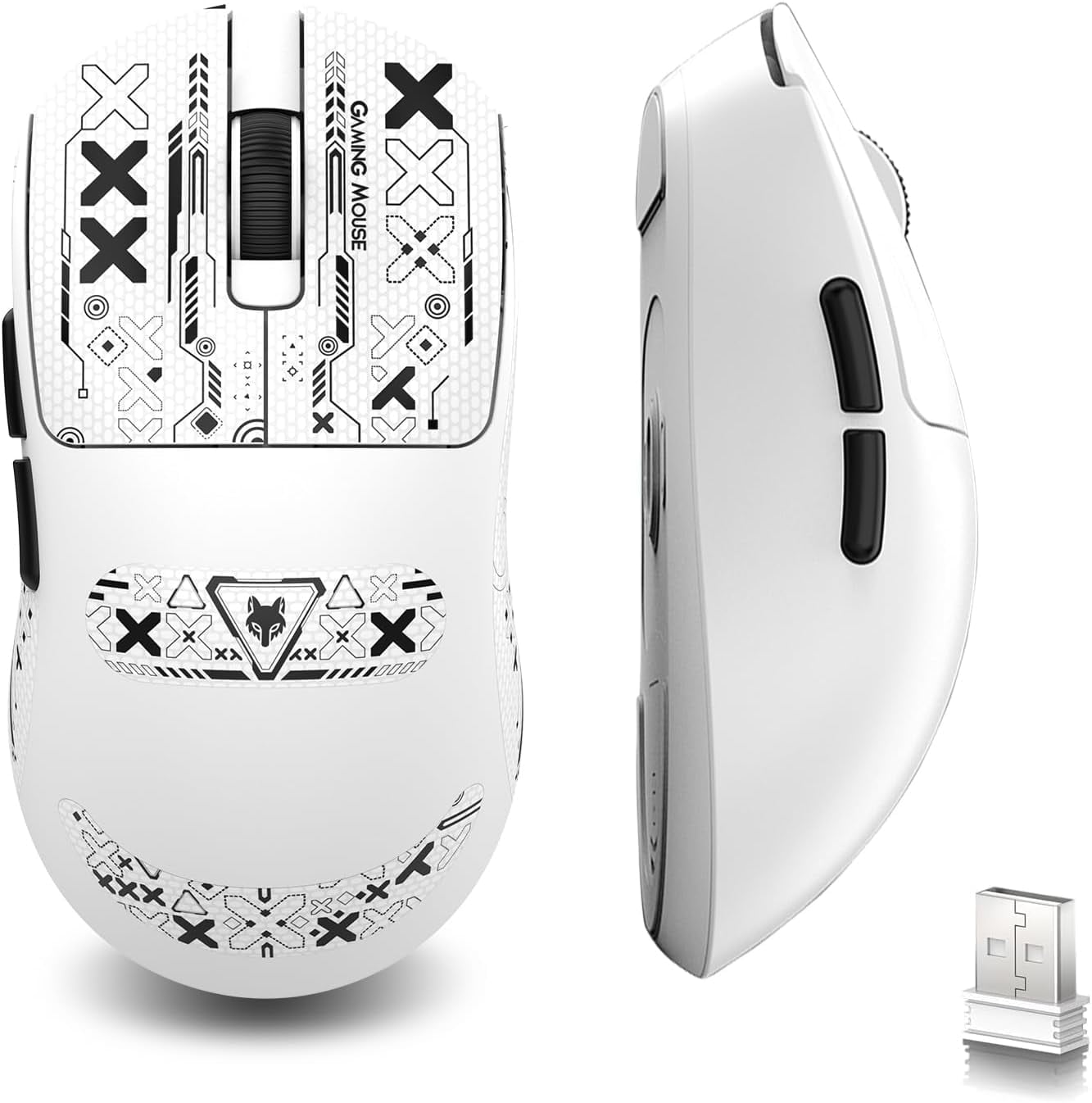 ATTOE Wireless Gaming Mouse with Anti Slip Mouse Grip Tape, 59g ...