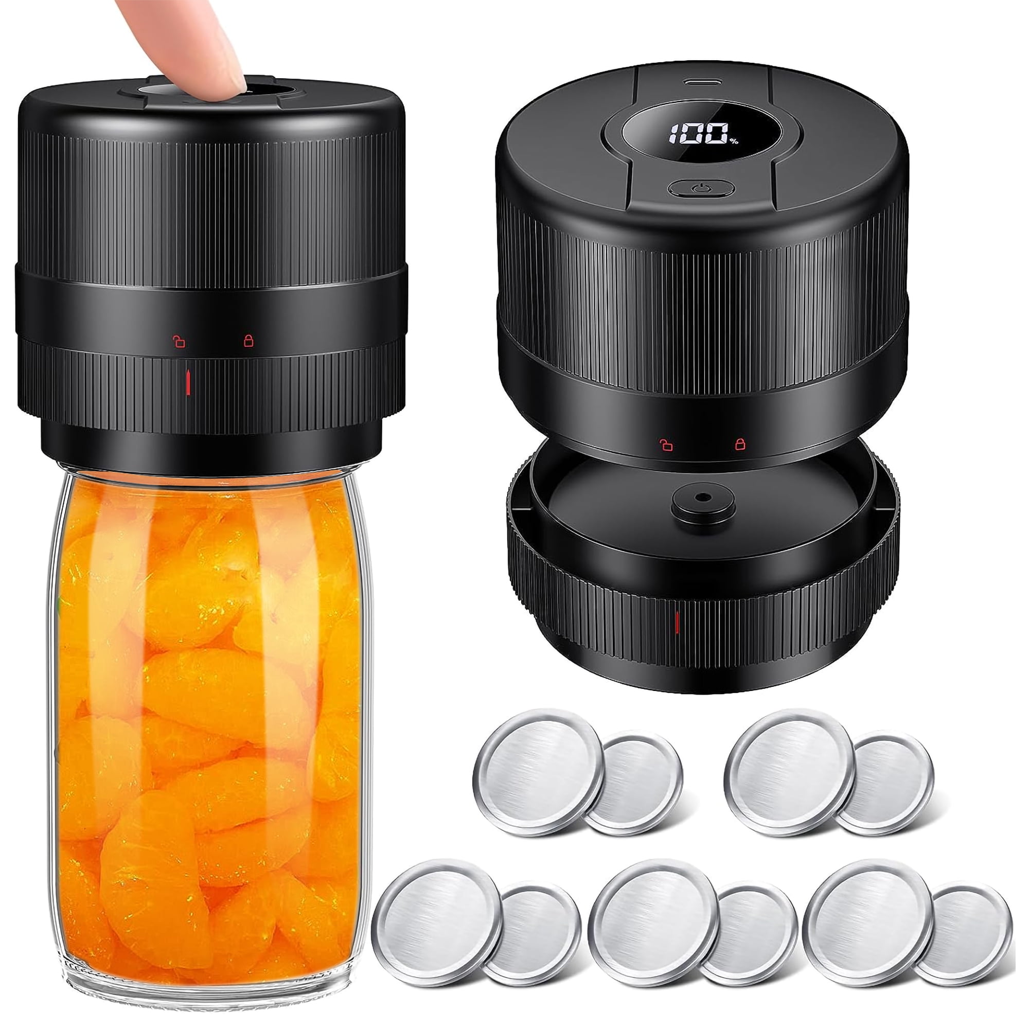 AARTVARK TEES Electric Mason Jar Vacuum Sealer Fits Wide and Regular ...