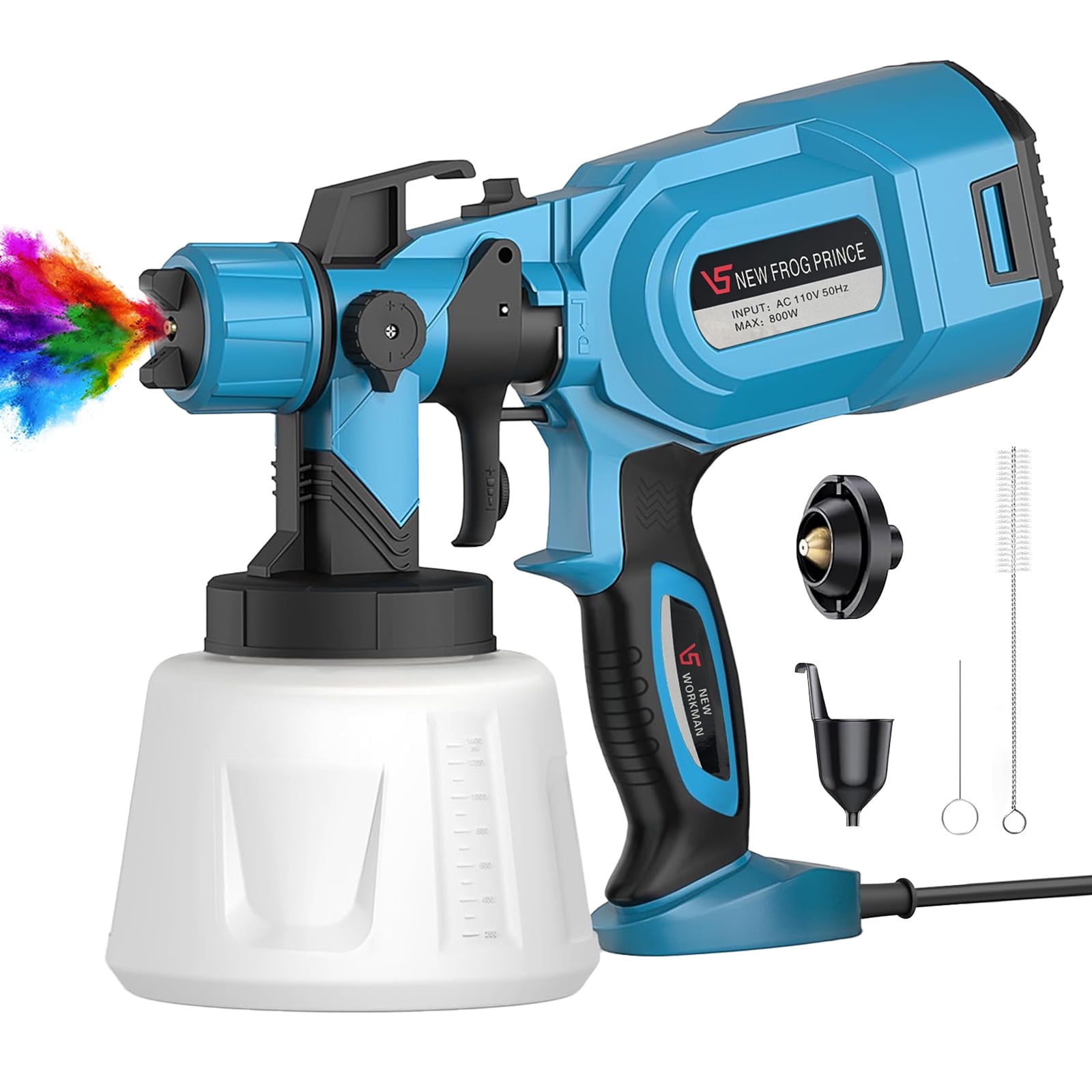 ATUPEN Paint Sprayer, 800 Watts HVLP Spray Paint Gun, 800ml Container ...