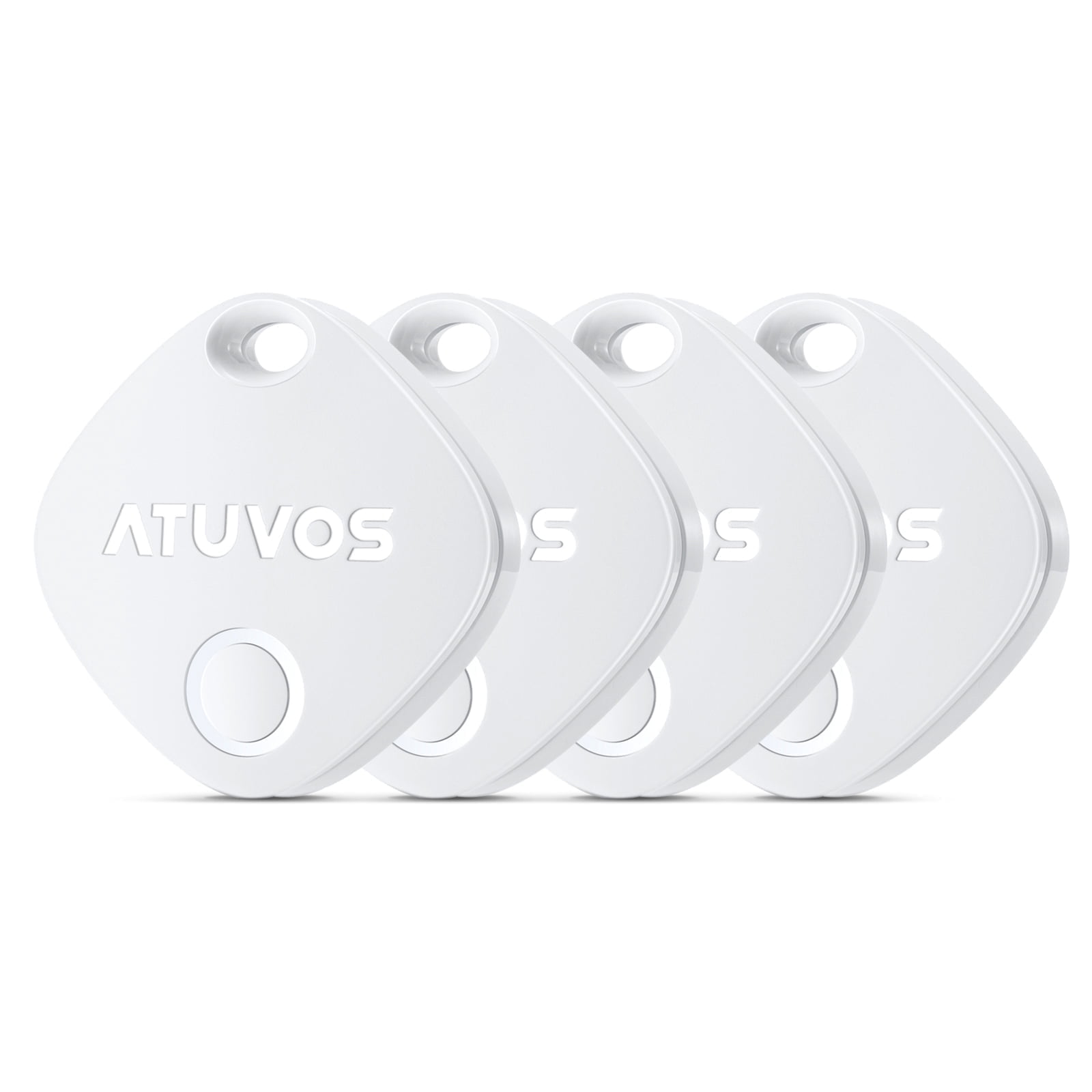 ATUVOS Smart Luggage Tracker Tags White 4 Pack,Works with Apple Find My ...