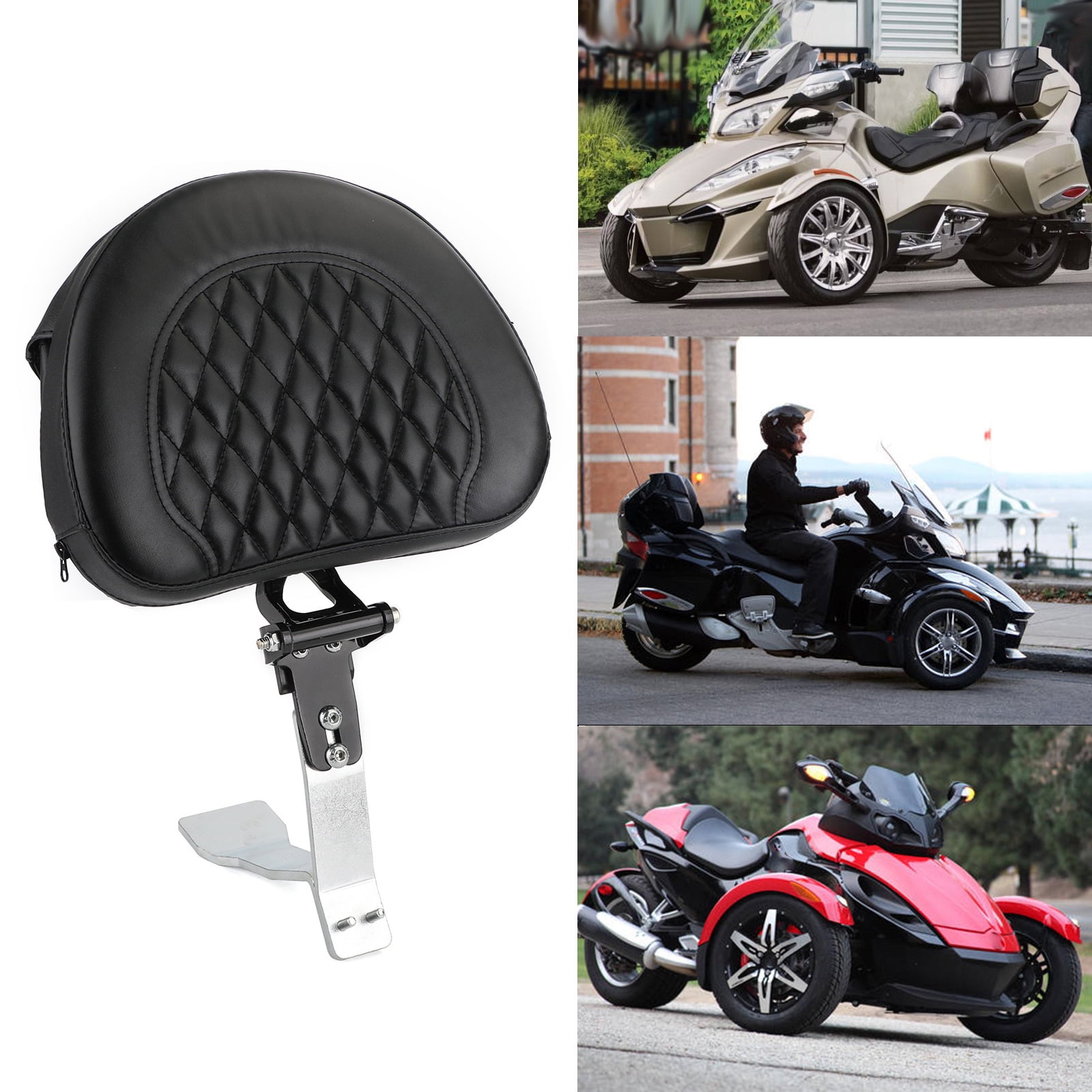 ATV Adjustable Driver Backrest fit for Can Am Spyder RT SE6 SM6 SE5 ...