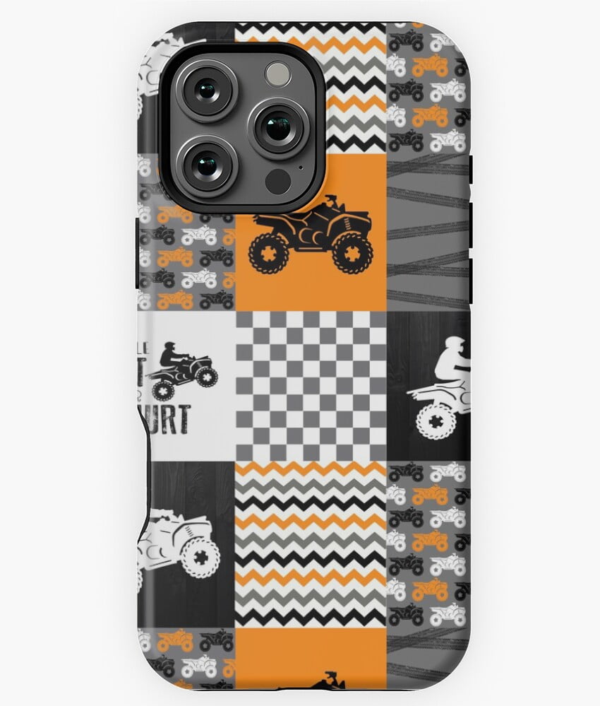 ATV Bicycle Off Road Pattern Design Phone Case for iPhone 16 15 14 13 ...