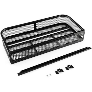 Costway ATV UTV Steel Cargo Hunting Rear Drop Basket Rack: Durable ...