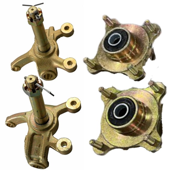 ATV Front Steering Knuckle Spindle+Brake Disc+Wheel Hub Assembly For ...
