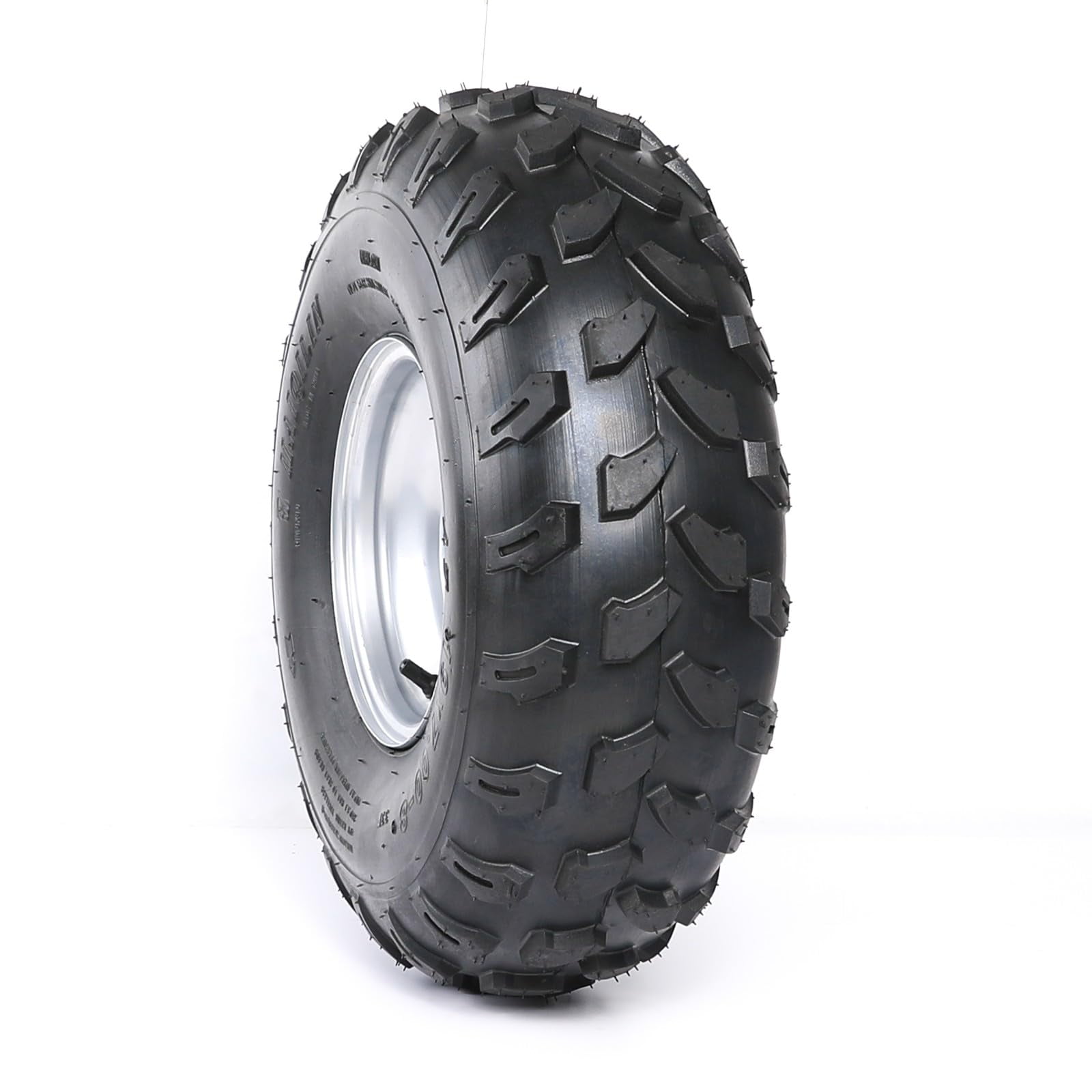 ATV Go Kart Tire and Rim 19x7-8 inch Tubeless 4PR Ply Wheel 4x 110mm ...