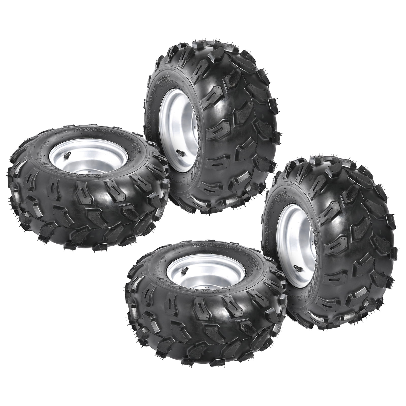 ATV Go Kart Tires and Rims 18x9.50-8 Inch Tubeless Golf Cart Tires 4x ...
