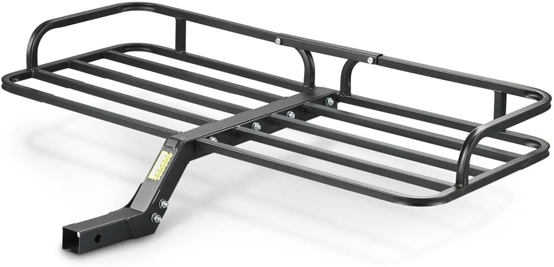 ATV Hitch Cargo Carrier Rack Mount, 300 lb Capacity, Heavy-Duty Steel ...