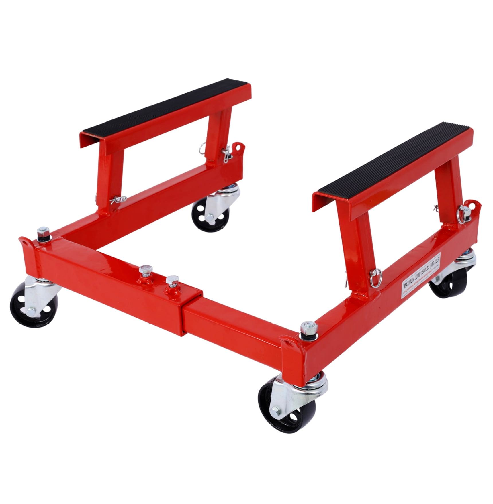 ATV Motorcycle Engine Cradle Dolly 1500lbs Red - Shop Dolly, Adjustable ...