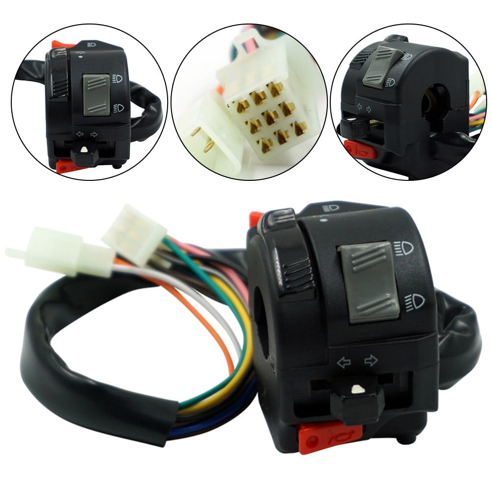 ATV Motorcycle Handlebar Control Switches，Fog Lamp Light Start Kill ...