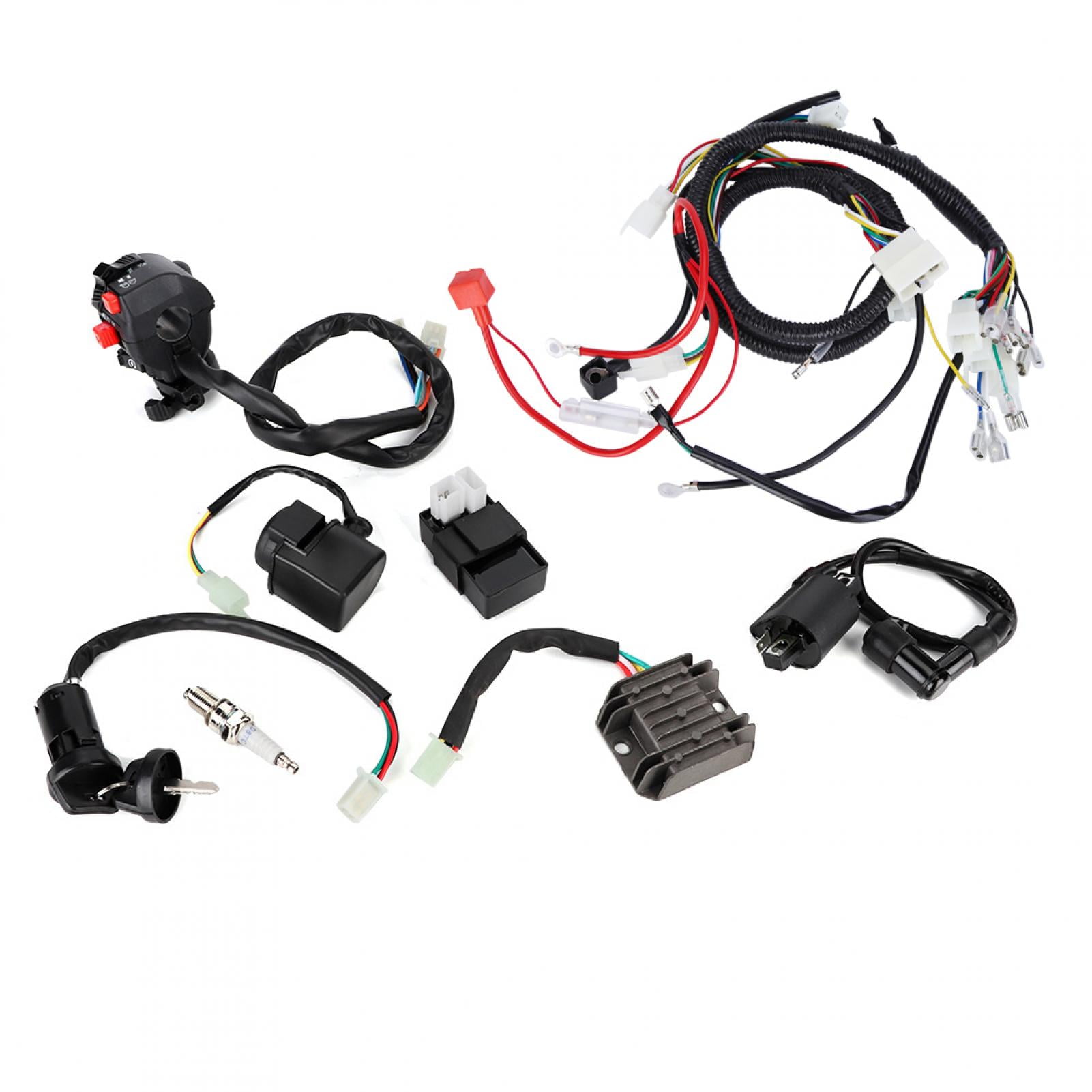 Atv Quad Bike Electric Wiring Harness Cdi Assembly Accessory For 200 300cc Atv Complete Wiring