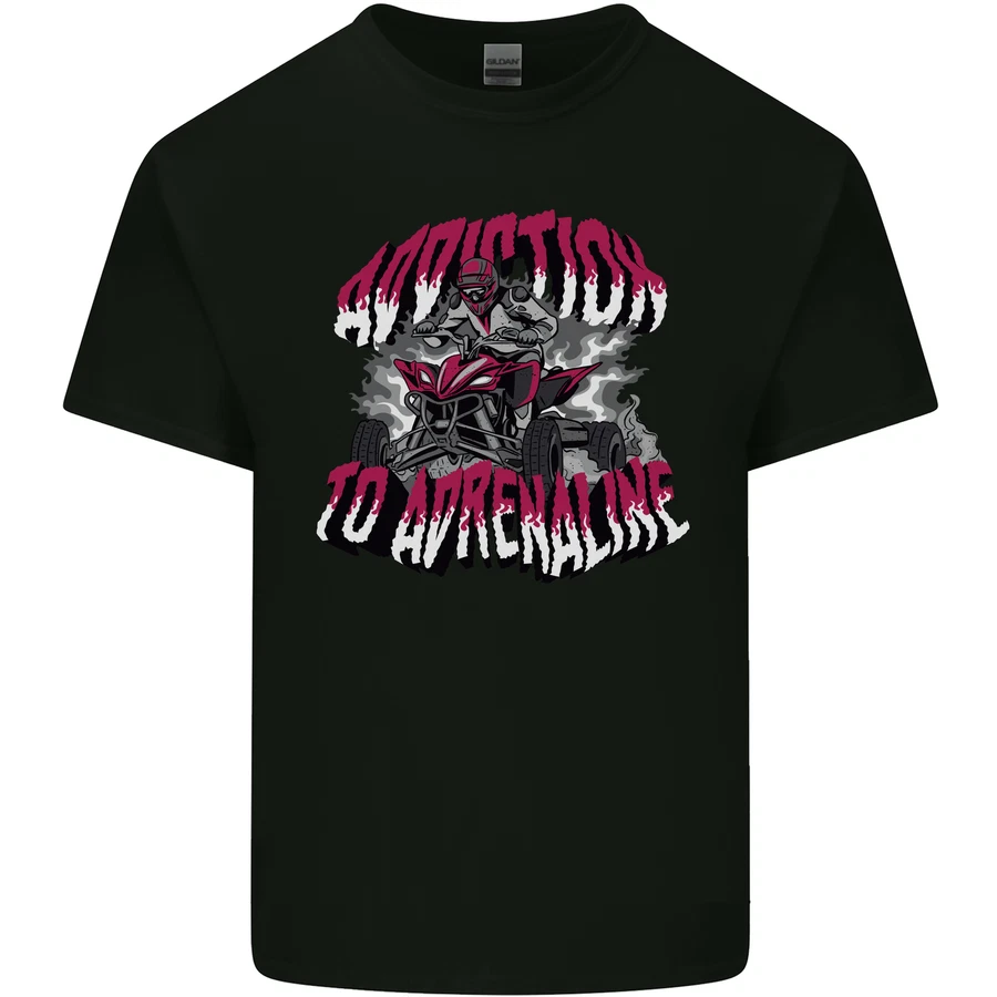 ATV Quad Biking Adrenaline Biker Off Road Sport Graphic Light Cotton ...