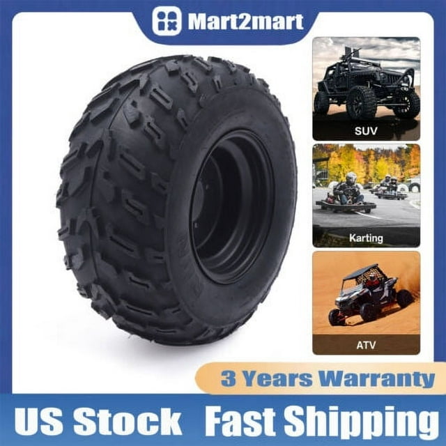ATV TIRES 22x10-10 FRONT & REAR TIRE RIM FOR 200cc 250cc QUAD UTV OFF ...