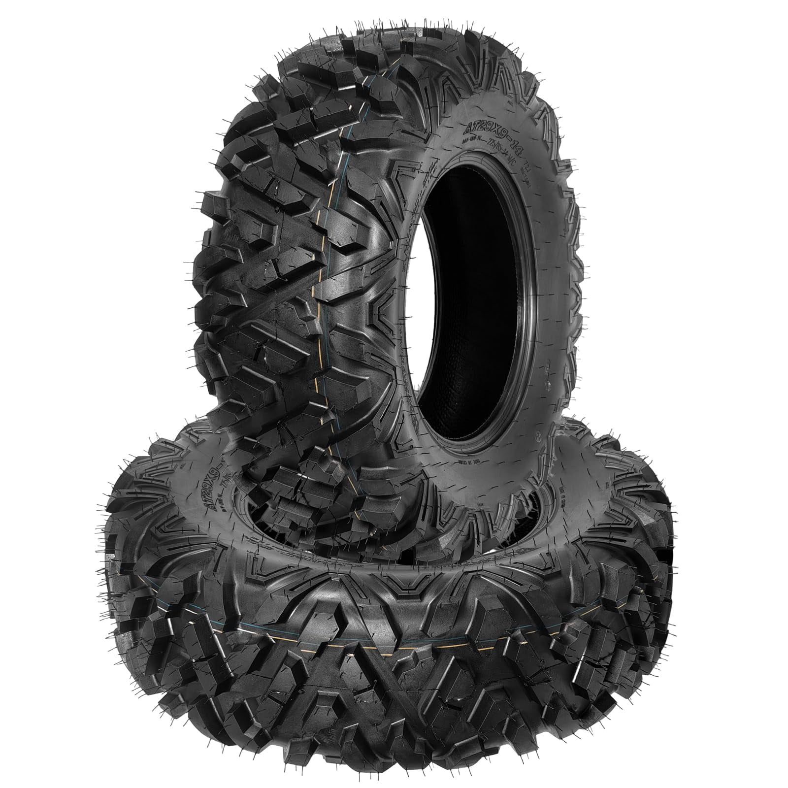 ATV Tires, 2 Pack 29x9-14 29x9x14 ATV UTV All Terrain Tires for Trail ...